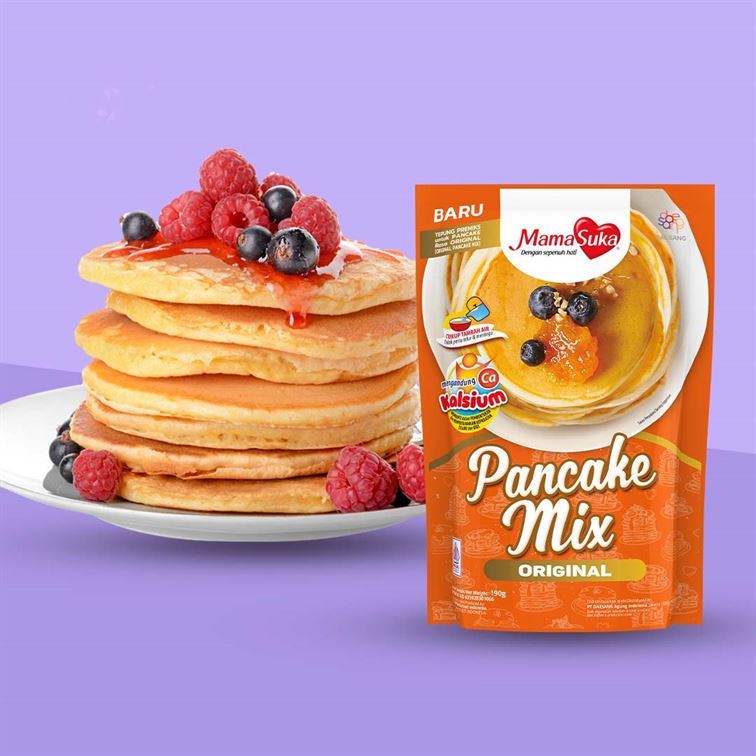 Jual MamaSuka Pancake Mix Kemasan 190gr | Shopee Indonesia