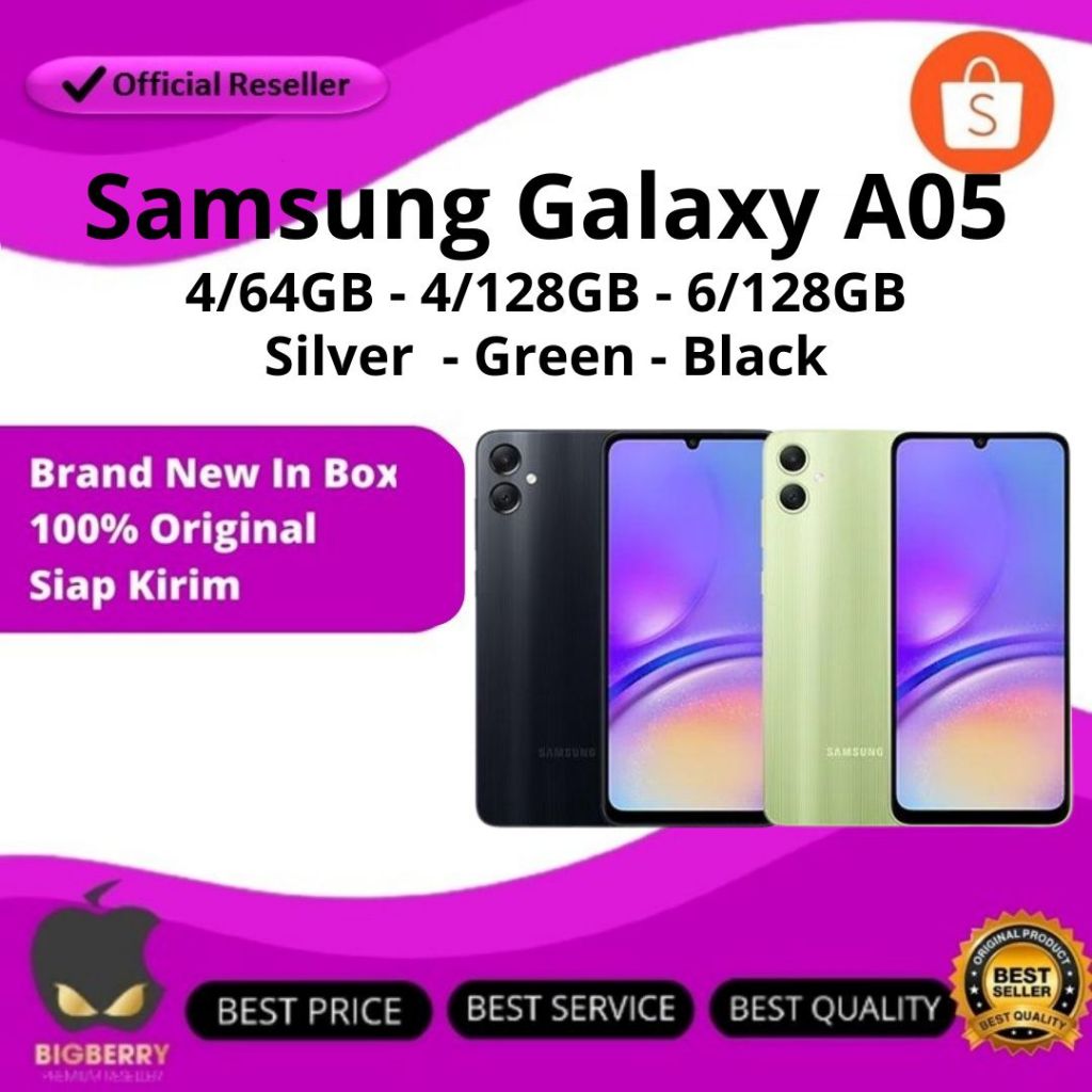 Jual RESMI Samsung Galaxy A05 5G 4/64GB 4/128GB 6/128GB Black SIlver ...