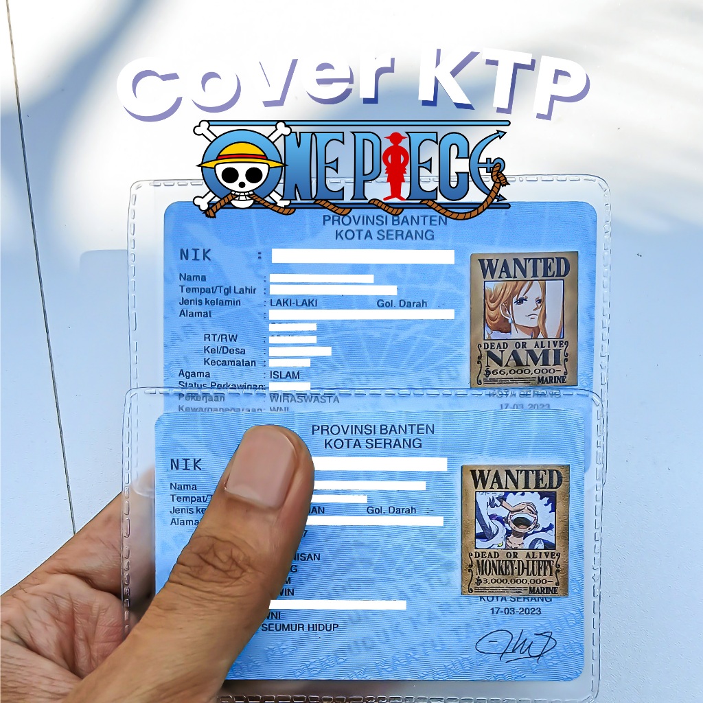 Jual Cover KTP ID Card SIM pelindung Kartu Anti Gores Design Anime ...
