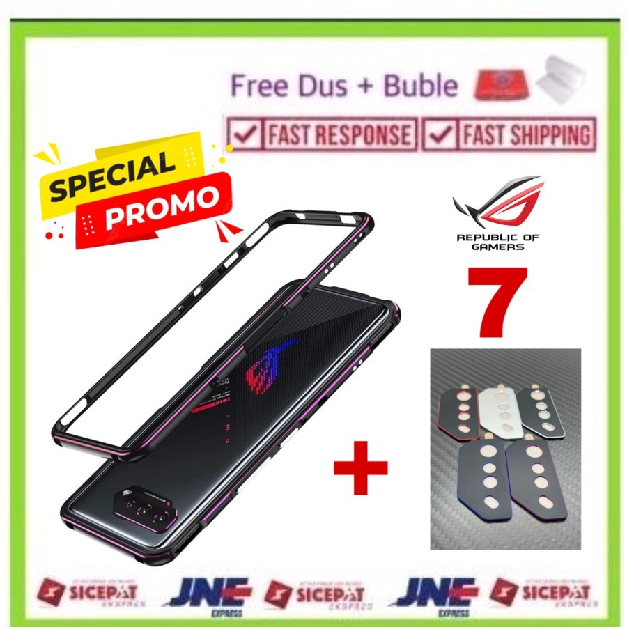 Jual Asus Rog Phone 7 7 Pro - Case Metal Frame Double Color Alumunium Bumper Plus Camera ...