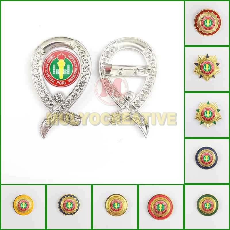 Jual Pin PGRI Pin Bros PGRI Model Premium | Shopee Indonesia