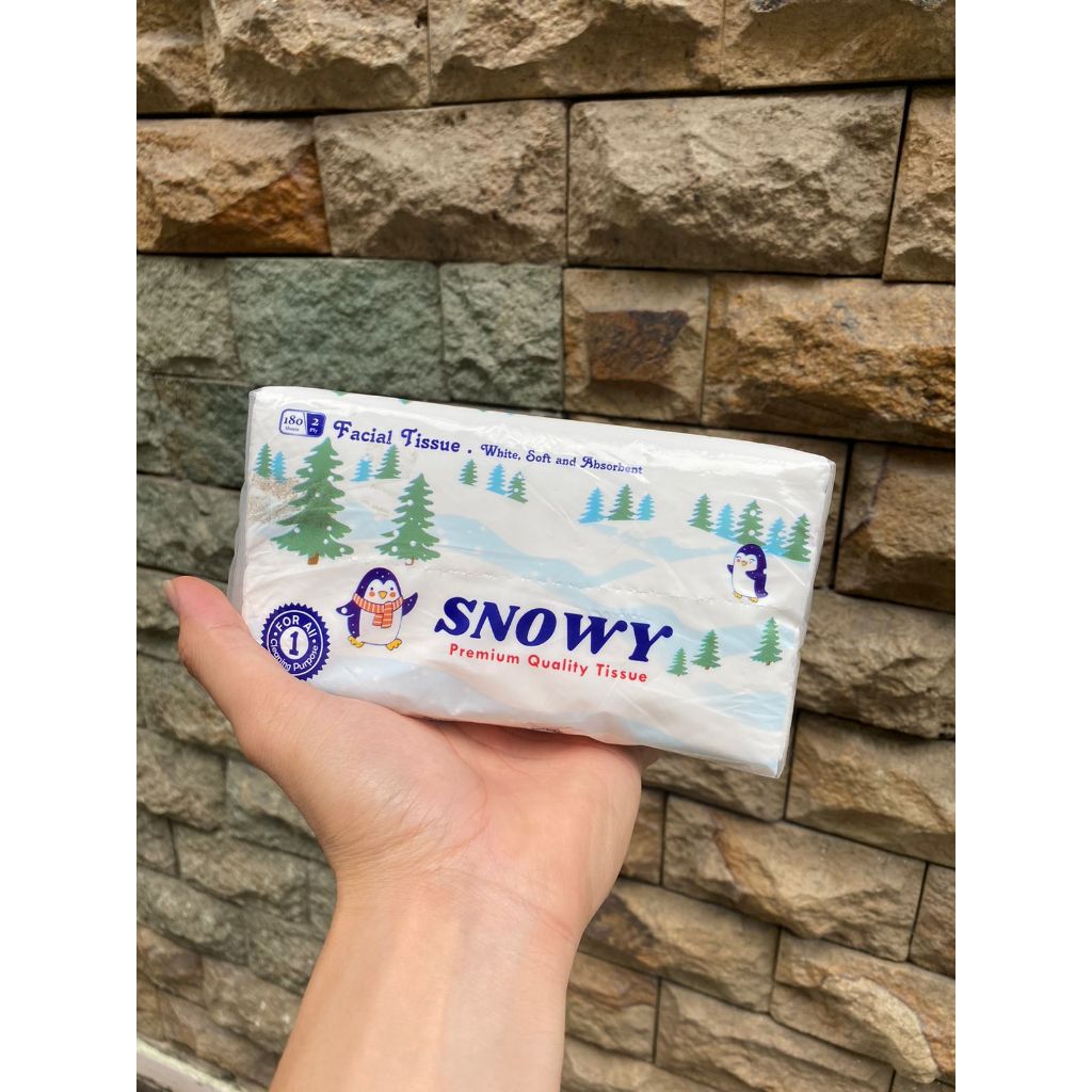 Jual Tissue Wajah Snowy 180 sheets / tissue snowy facial tissue 180 ...