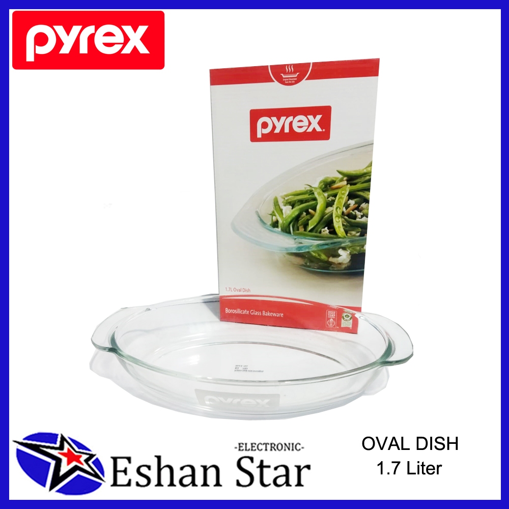 Jual Pyrex Oval Dish Loyang Baking Tempered Glass 1.7L | Shopee Indonesia