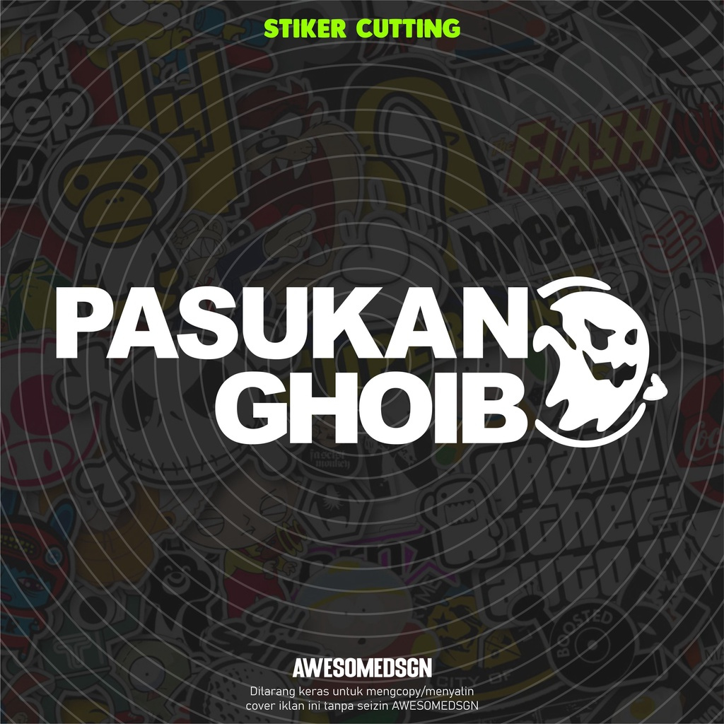 Jual STIKER STICKER CUTTING PASUKAN GHOIB | Shopee Indonesia