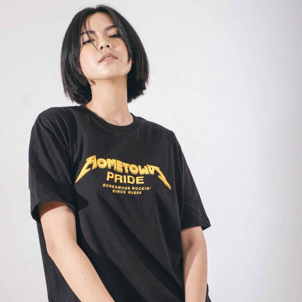 Jual Screamous Kaos T-Shirt HOMETOWN METALLICA BLACK | Shopee Indonesia