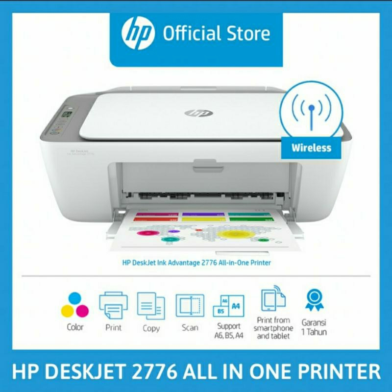 Jual Hp Deskjet Ink Advantage 2775/2776 Print Scan Copy Wifi | Shopee ...
