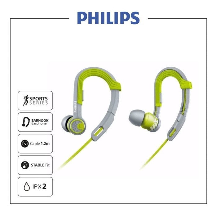 Jual Philips Earhook Sports Headphones Earphone SHQ 3300 | Shopee Indonesia