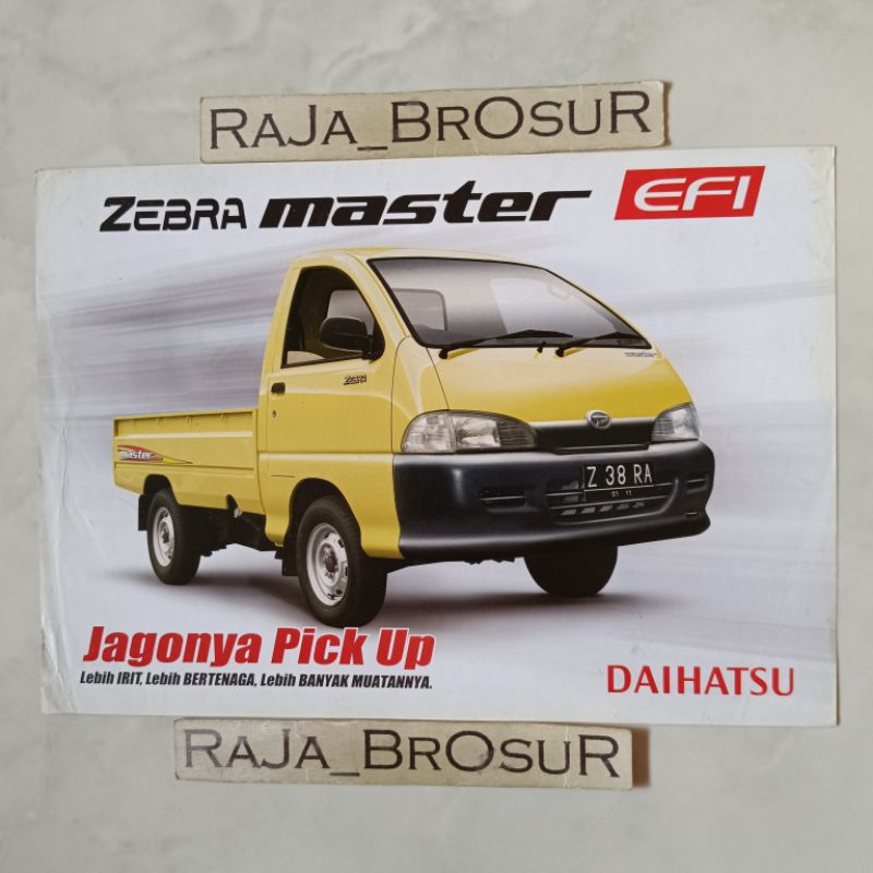 Jual Poster brosur katalog flyer jadul lawas Daihatsu Zebra Master EFI | Shopee Indonesia