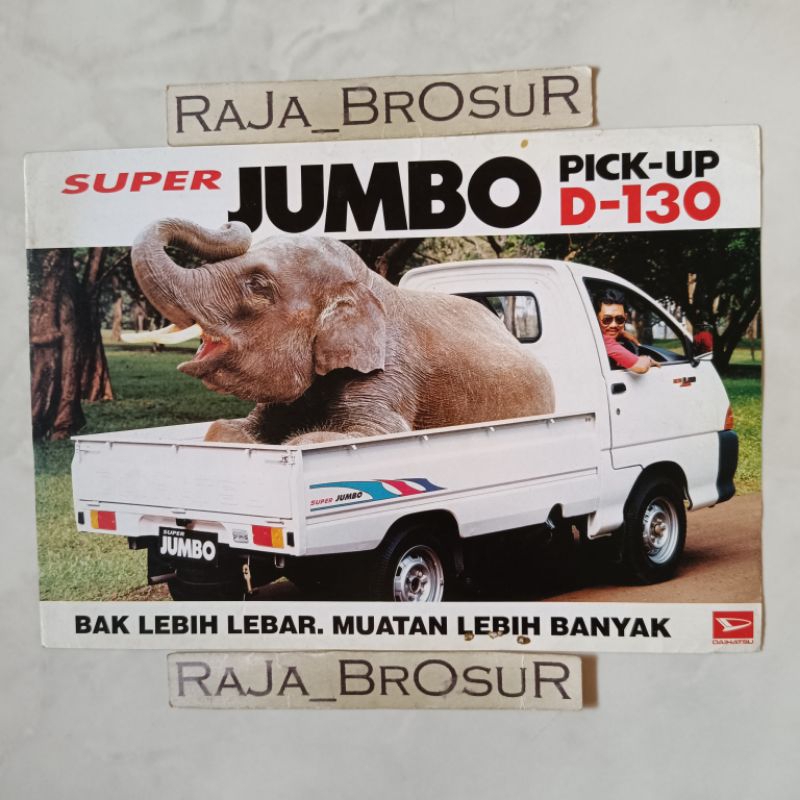 Jual Poster brosur katalog flyer jadul lawas Daihatsu Super Jumbo PickUp D130 D 130 | Shopee ...