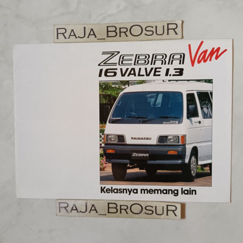Jual Poster brosur katalog leaflet jadul lawas Daihatsu Zebra Van 16 ...