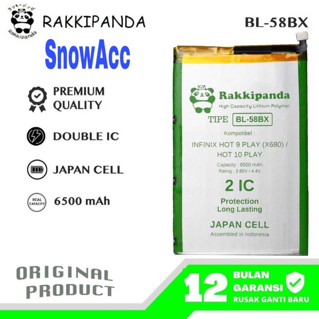 Jual Rakkipanda Baterai Infinix Hot 9 Play X680 / Hot 10s / Hot 10 Play ...