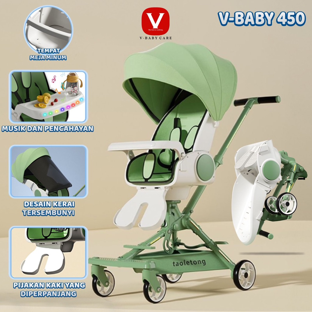 Jual V-BABY CARE/KERETA DORONG BAYI/STROLLER BAYI/STROLLER BAYI LIPAT ...