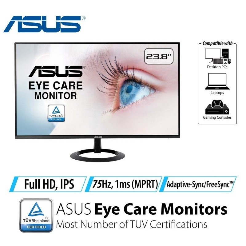 Jual Monitor LED ASUS VZ24EHE - Full HD 24" Inch | Shopee Indonesia