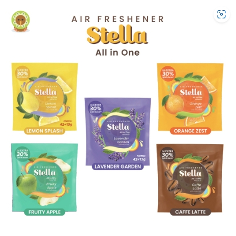 Jual STELLA ALL IN ONE Air Freshener With Natural Oils 42G+13gr ...