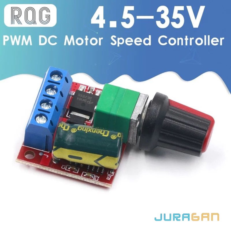 Jual PWM DC MOTOR SPEED CONTROLLER MINI PENGATUR KECEPATAN PUTARAN DC ...