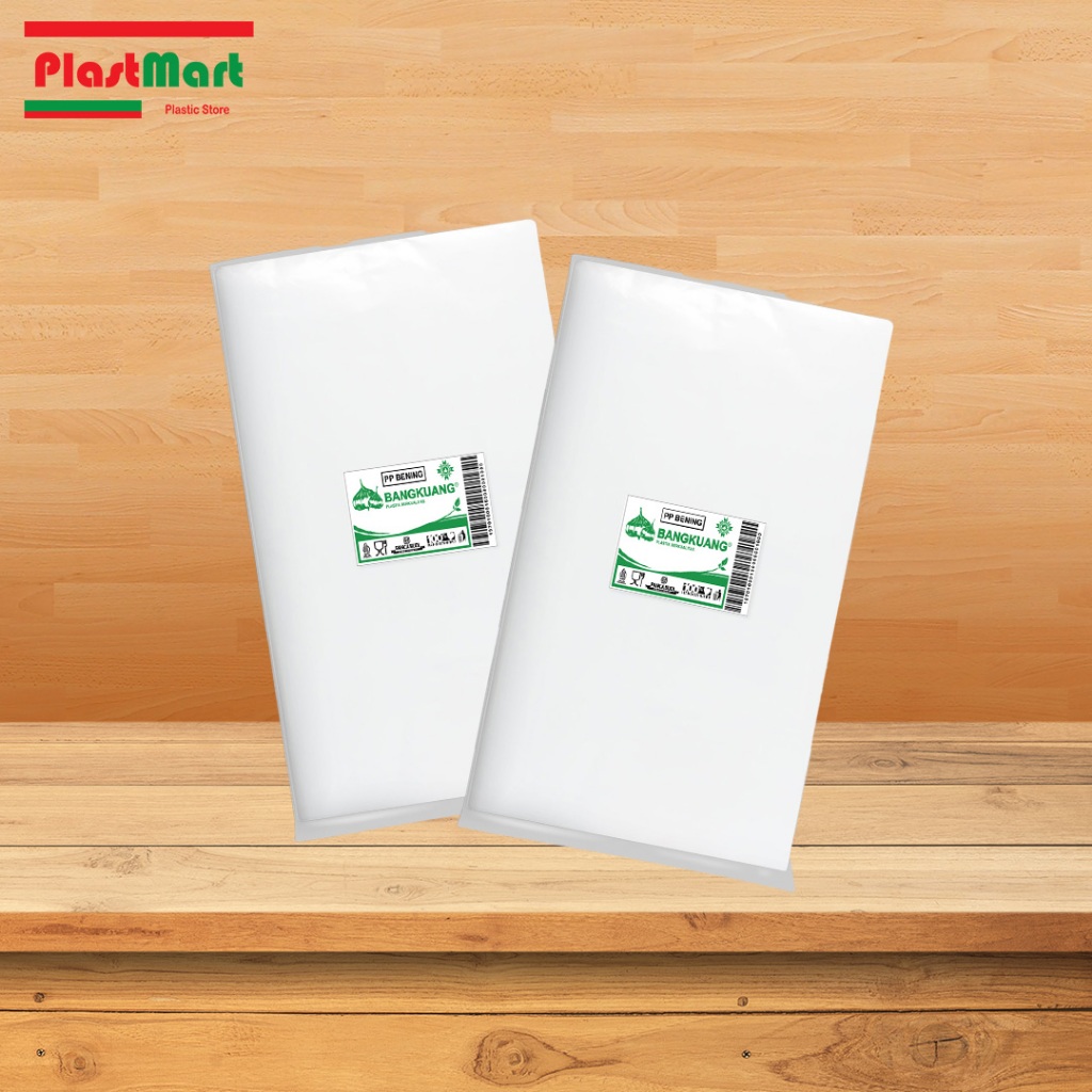 Jual Plastik PP Bening Bangkuang 80 mic Ukuran 20 x 40 cm | Shopee ...