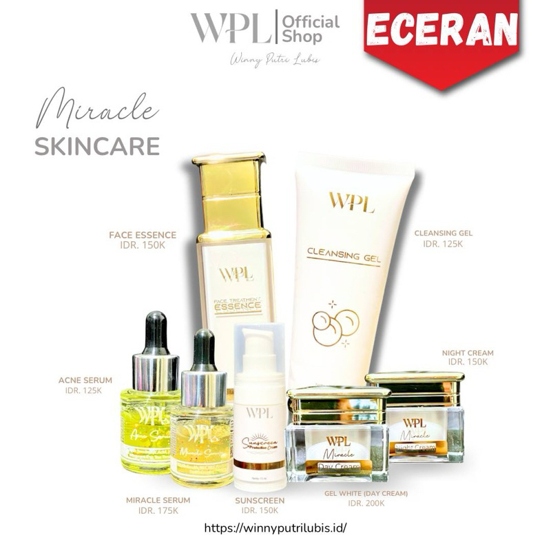 Jual (SATUAN) WPL Beauty Miracle Premium Skincare Eceran BPOM & HALAL ...