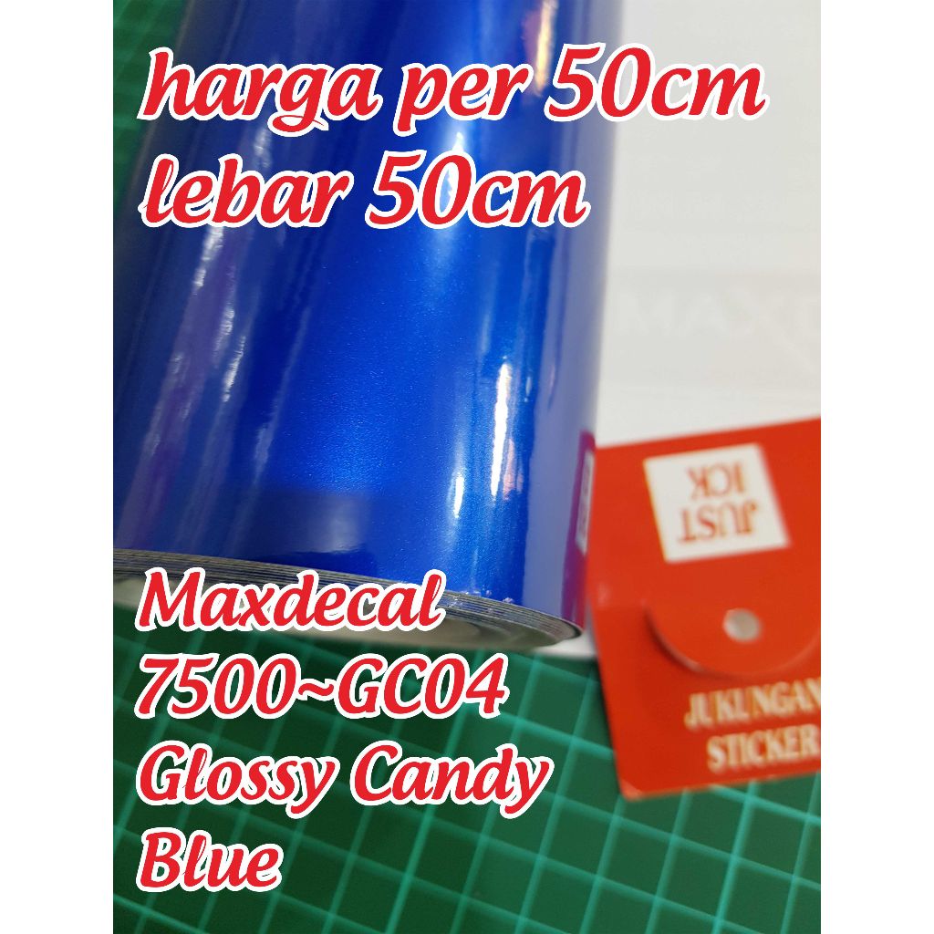 Jual Stiker Max decal Metallic Biru - Sticker Vinyl Maxdecal Glossy ...