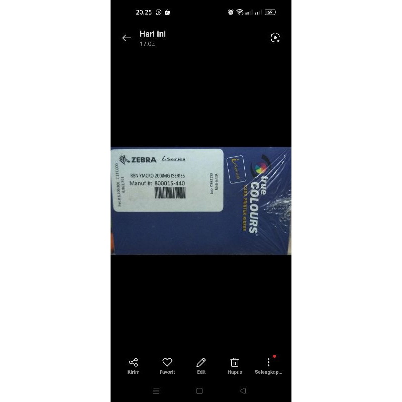 Jual RIBBON ID CARD ZEBRA P330i color ymcko 80015440 | Shopee Indonesia