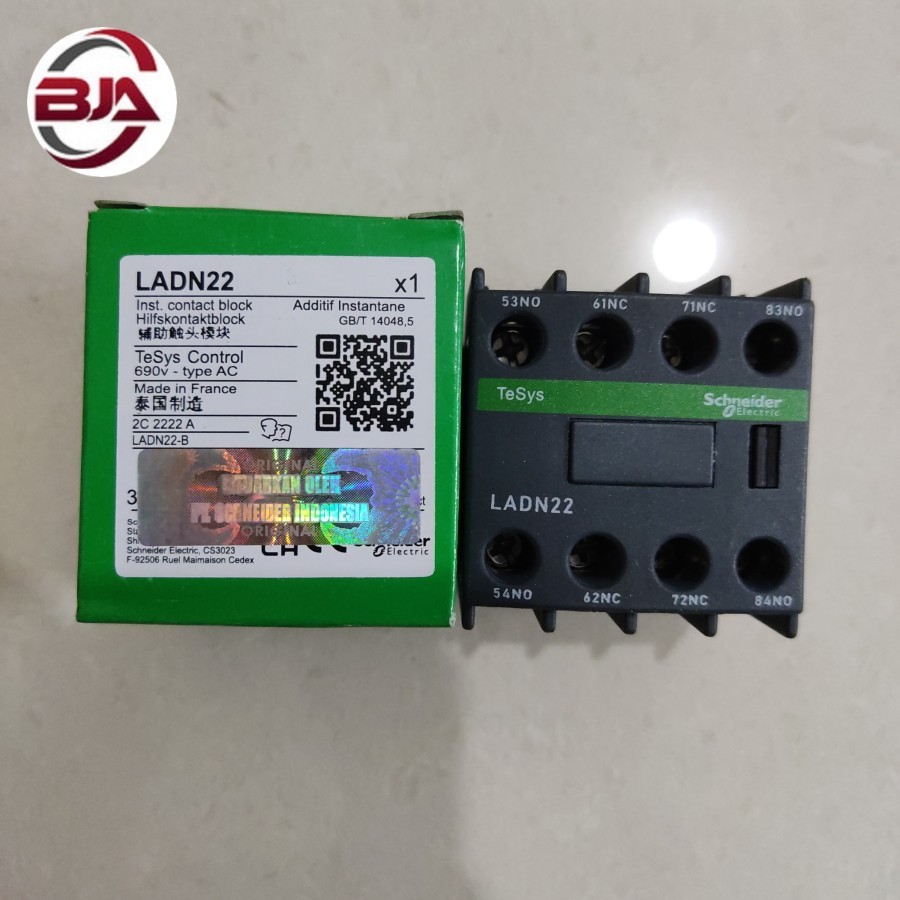 Jual Kontak Bantu / Auxiliary Schneider LADN 22 LADN22 auxilliary 2no ...