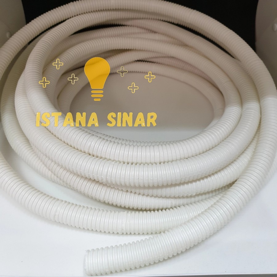 Jual Flexible Conduit 15 / 19mm Putih Selang Fleksibel Listrik Kabel ...