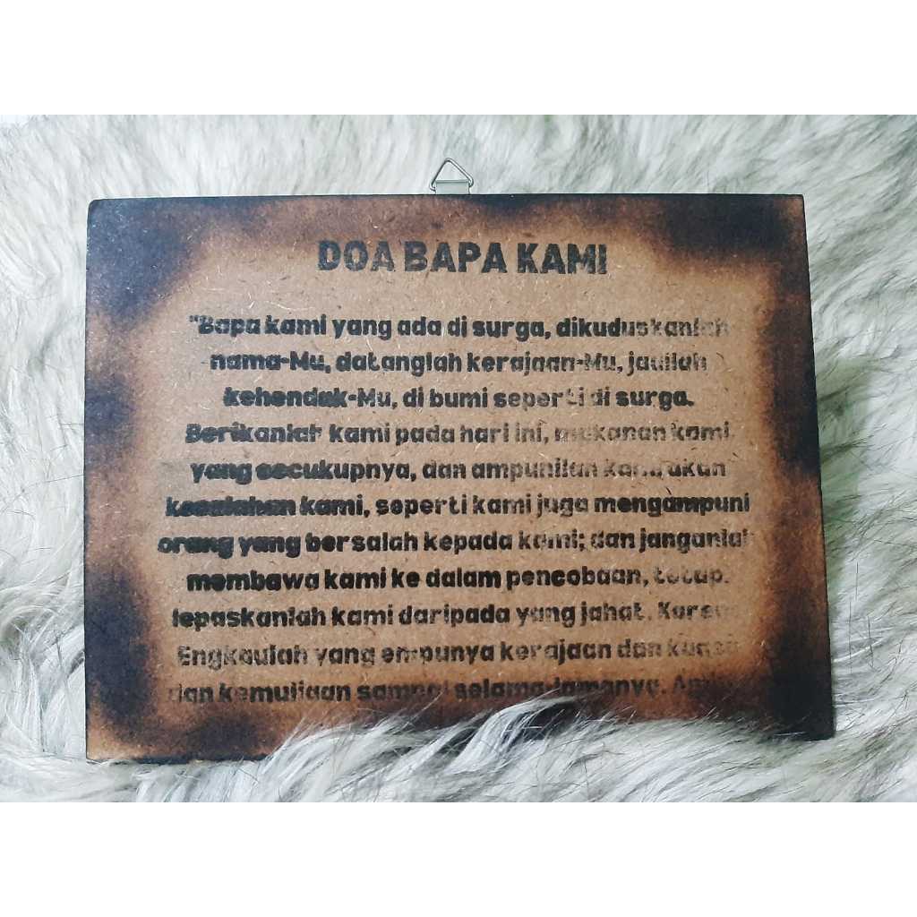 Jual Hiasan dinding tulisan DOA BAPA KAMI [Kristen] | Shopee Indonesia