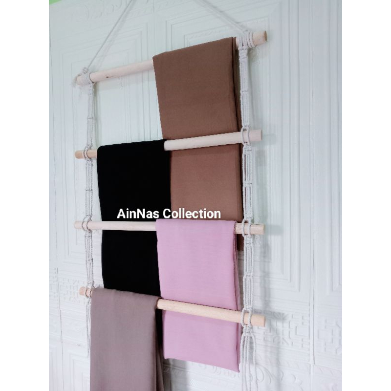 Jual Alat Gantungan Hijab Macrame Aesthetic / Ladder Hanger Serbaguna ...