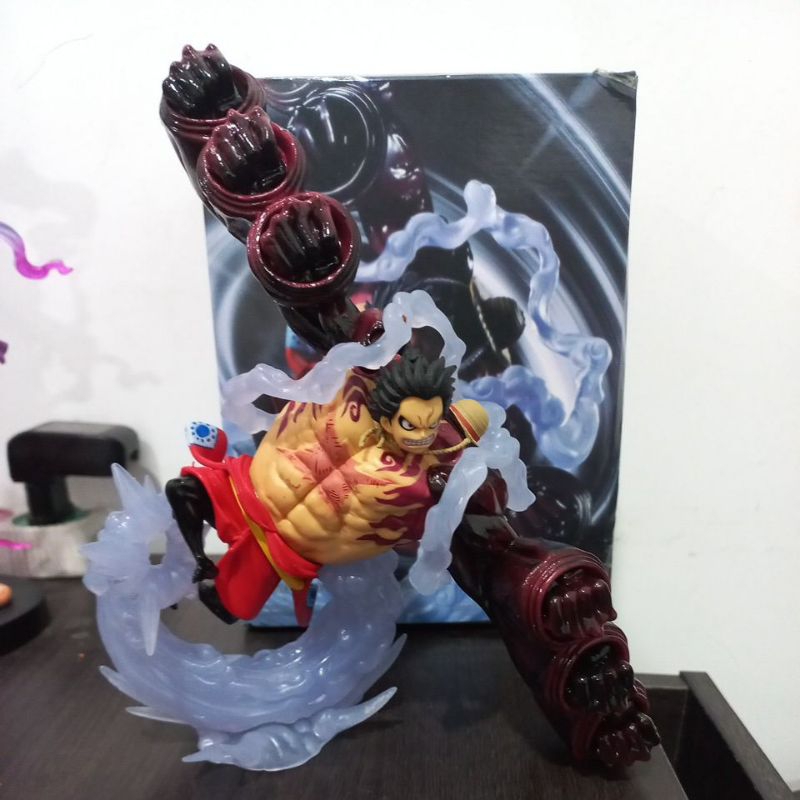 Jual Action Figure luffy gear 4 ukuran 24cm lengkap dengan box sama ...