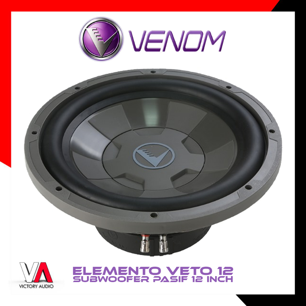 Jual Subwoofer Pasif 12 Inch VENOM ELEMENTO 12 Single Voice Coil 4 Ohm ...
