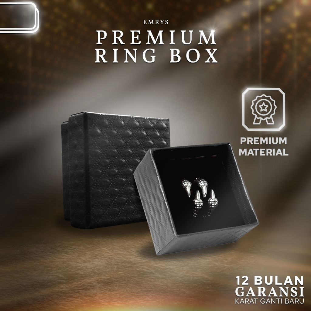 Jual Emrys PREMIUM RING BOX Original Kotak Cincin | Shopee Indonesia