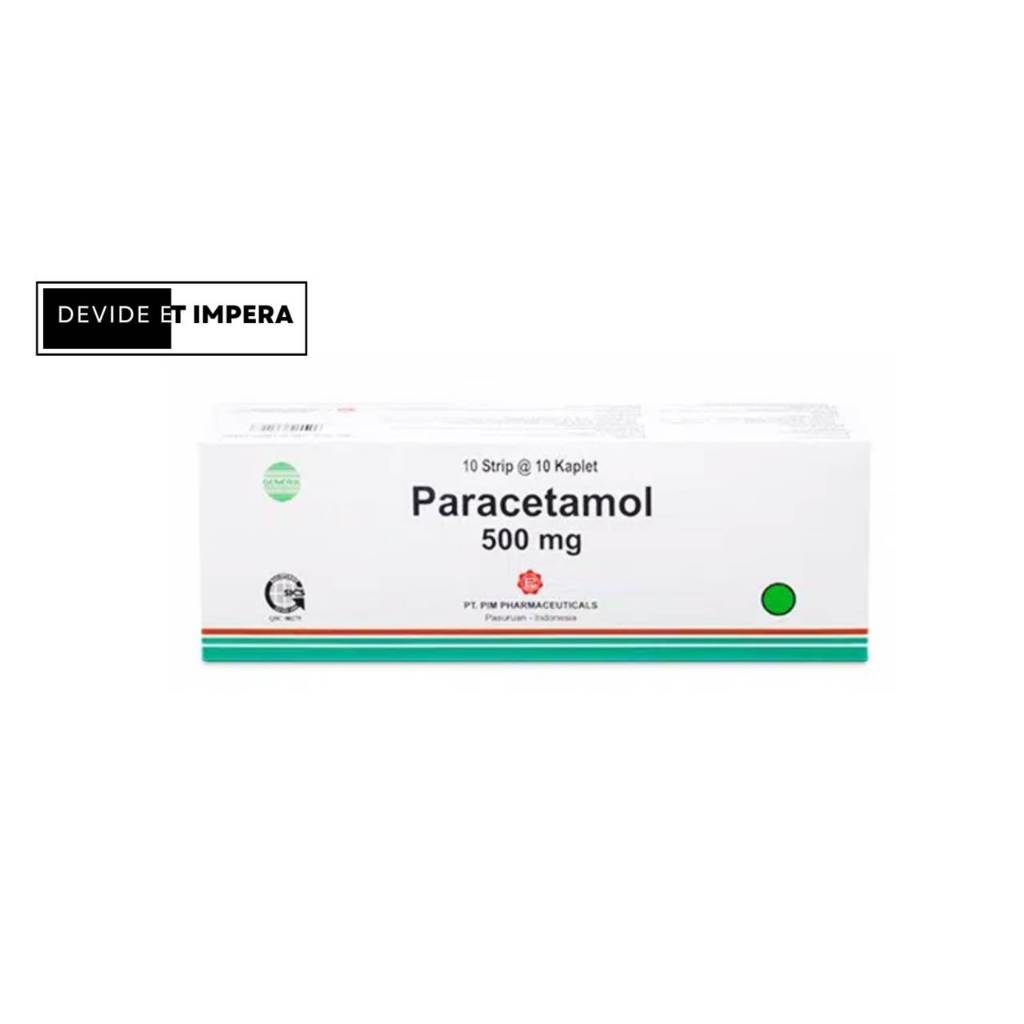 Jual Paracetamol 500mg PIM 1 box isi 100 kaplet | Shopee Indonesia