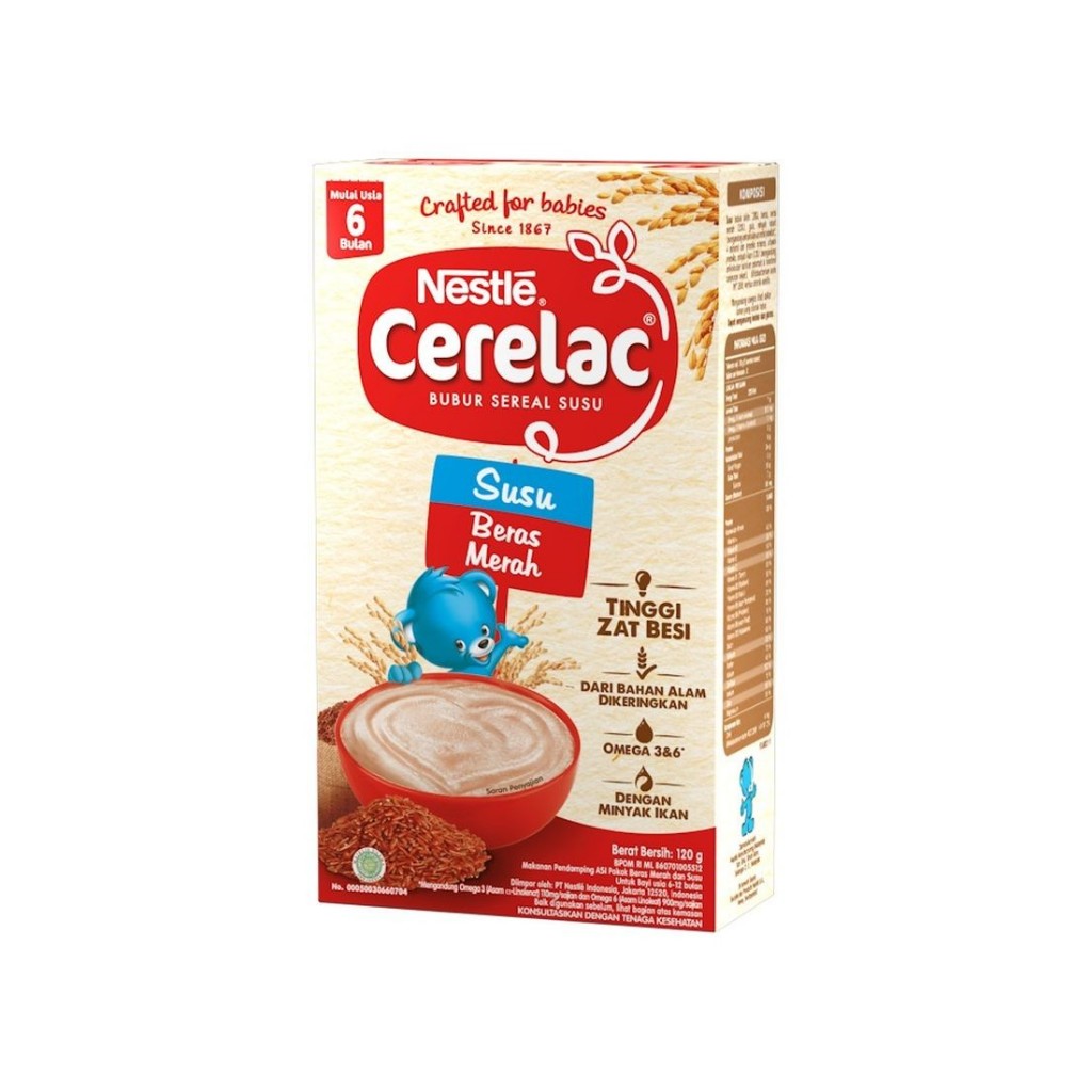 Jual CERELAC Bubur Susu Beras Merah 120g /120 g | Shopee Indonesia