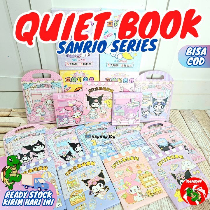 Jual Sanrio Quiet book Cinnamoroll Kuromi Buku Diy Handmade Toys Paper ...