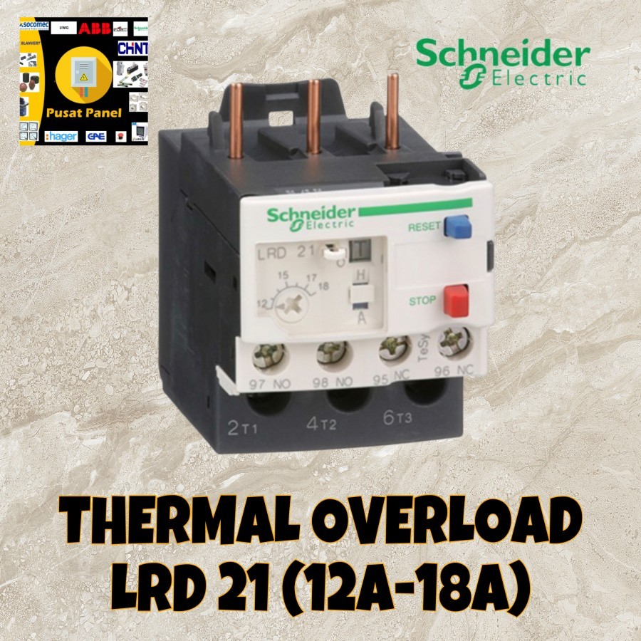 Jual Schneider Thermal Overload LRD21 / LRD 21 12A - 18A | Shopee Indonesia