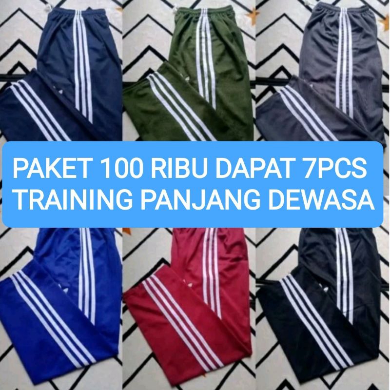 Jual PAKET 100RIBU DAPAT 7PCS TRAINING PANJANG DEWASA / CELANA OLAHRAGA ...