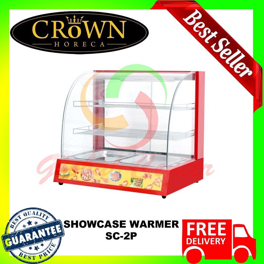 Jual CROWN Curved Glass Showcase Warmer SC 2P - GARANSI RESMI | Shopee Indonesia