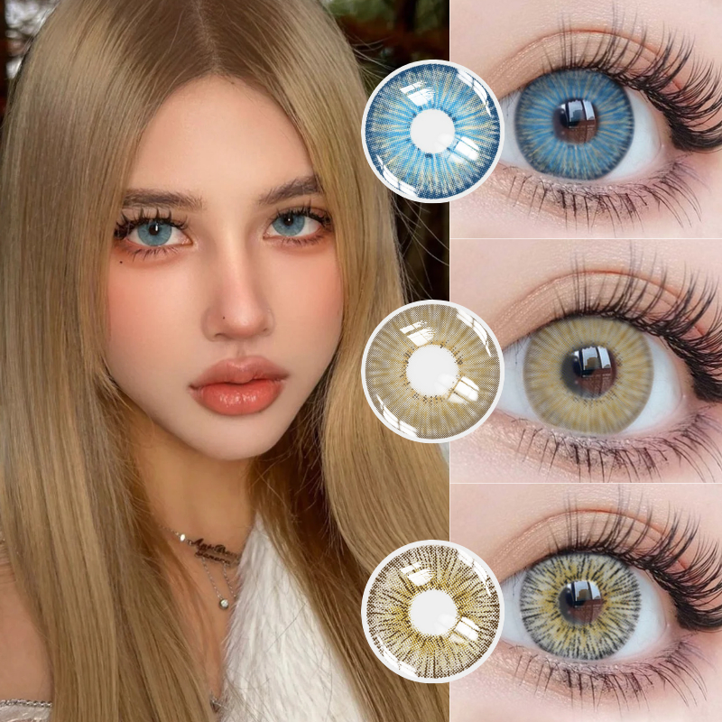 Jual (COD) Softlens Colored Contact Lenses Softlens Brown Softlens 14 ...