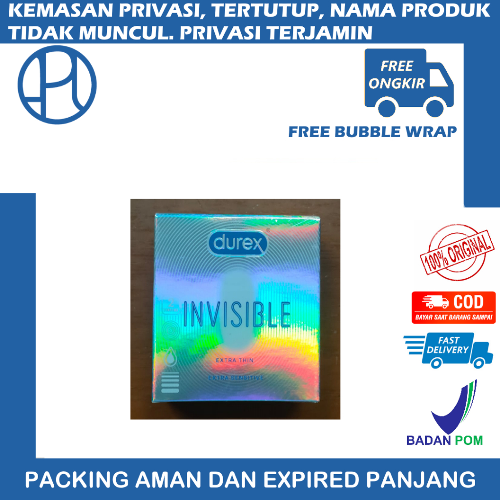 Jual DUREX INVISIBLE ISI 2 KONDOM | Shopee Indonesia