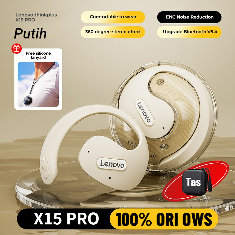 Jual Lenovo Thinkplus X15 Pro Earphones Wireless Bluetooth 5.4 Air ...