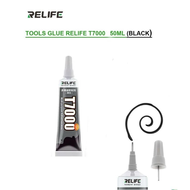 Jual TOOLS GLUE RELIFE T7000 50ML (BLACK) | Shopee Indonesia
