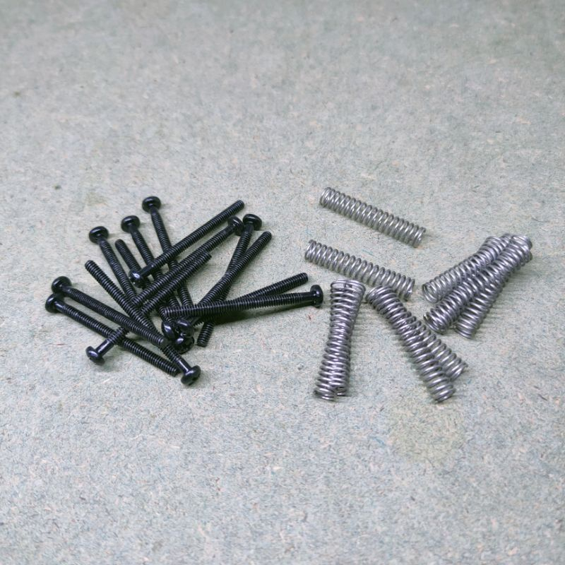 Jual Screw Spring Pickup Humbacker Hitam Baut Sekrup Per | Shopee Indonesia
