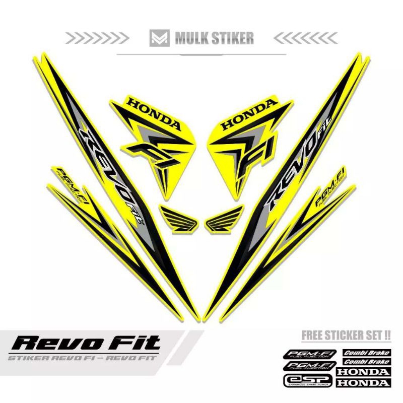 Jual STRIPING REVO FIT MOTIF 10 / FI / STIKER REVO FIT / STRIPING ...