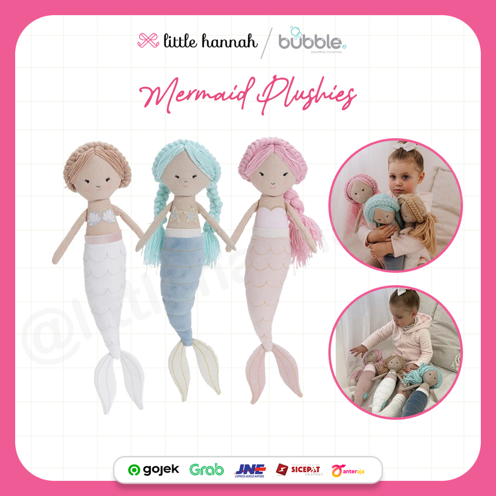 Jual BUBBLE Mermaid Plushies / Boneka Mermaid / Boneka Princess ...