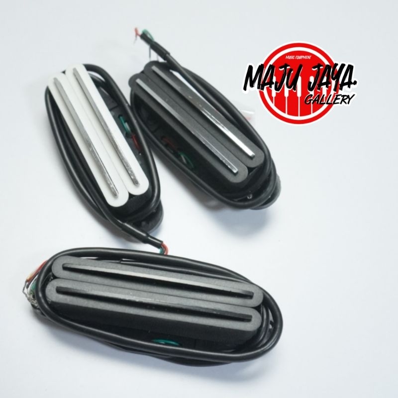 Jual pickup spul gitar elektrik single coil hot rail hotrail hitam ...