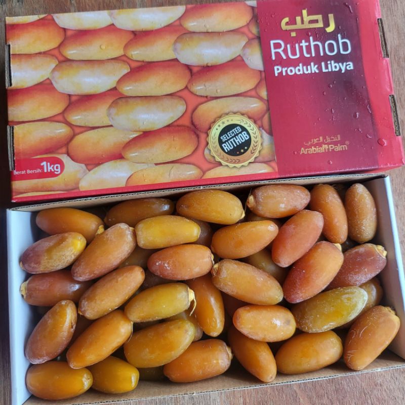 Jual Kurma Muda Ruthob Libyan Dates 1kg | Shopee Indonesia