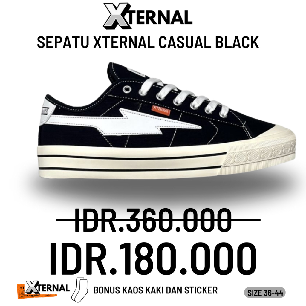 Jual Sepatu Xternal Sepatu Sneakers Casual Pria Lokal Brand Terbaru ...