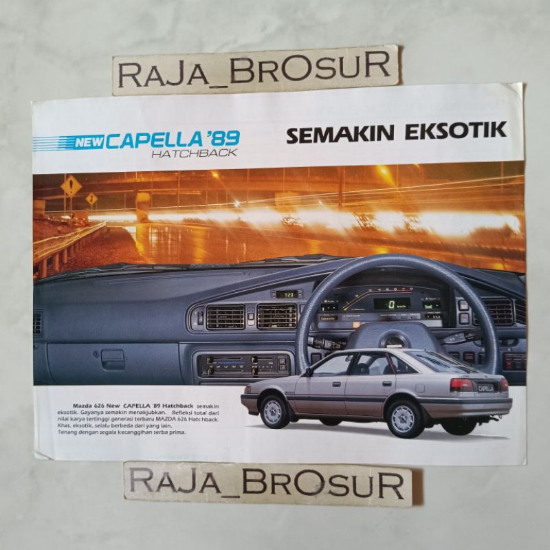 Jual Poster brosur katalog flyer jadul lawas Mazda 626 Capella ...