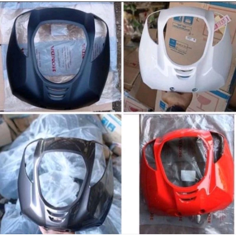 Jual Tameng Cover Lampu depan honda genio biru doff coklat doff hitam ...