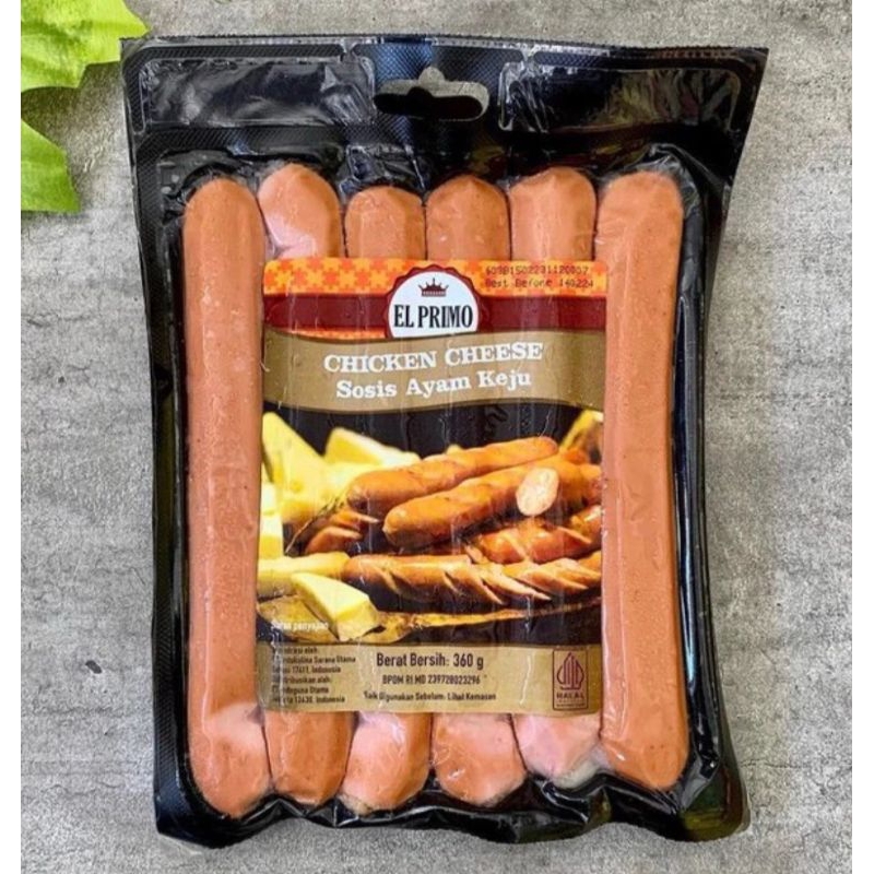 Jual sosis chicken cheese El Primo 360g / sosis indomaret | Shopee ...