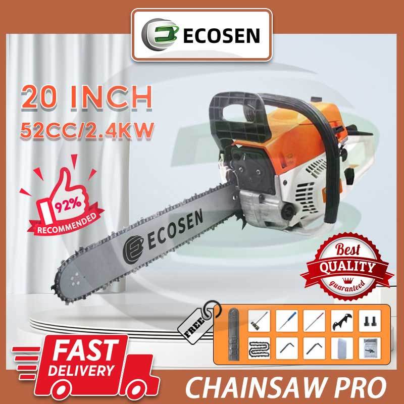Jual ECOSEN Mesin Potong Kayu 58CC 20/22/24" Chainsaw 2Tak Untuk /Gergaji Mesin/Mesin Gergaji ...